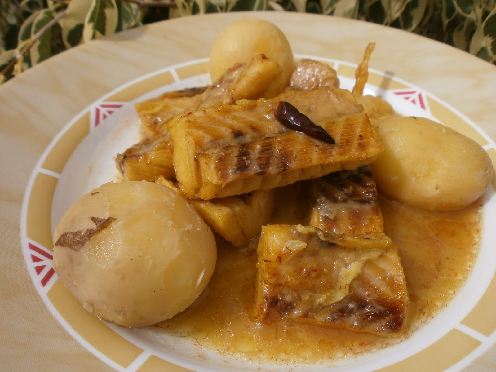 Luzmary y sus recetas caseras: TOLLOS EN AZAFRÁN EN GM