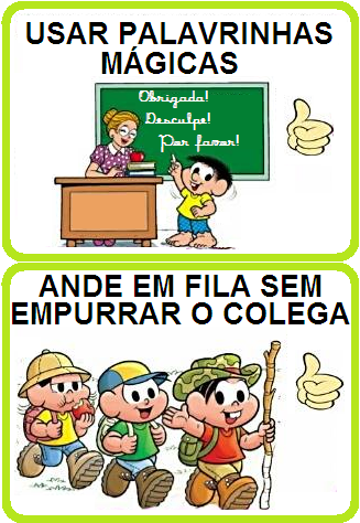 POLIVALENTE: Regras e combinados da turma da Mônica