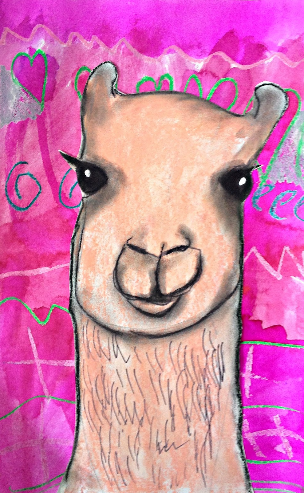 MaryMaking: Llamas with Peruvian Textiles