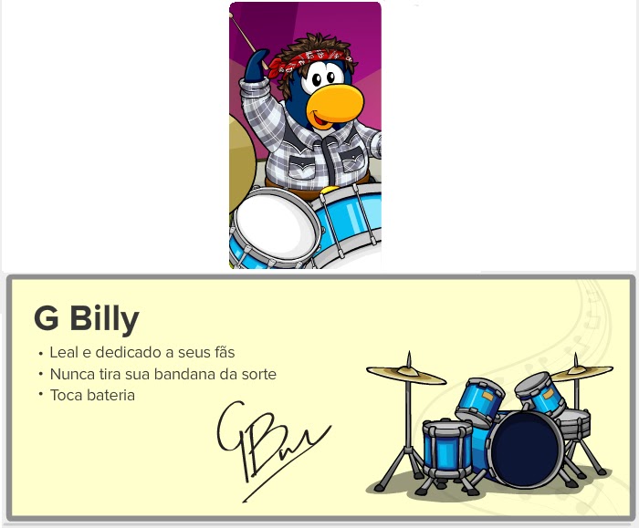 Club penguin Ligados em Tudo: Caracteristicas da Penguin Band