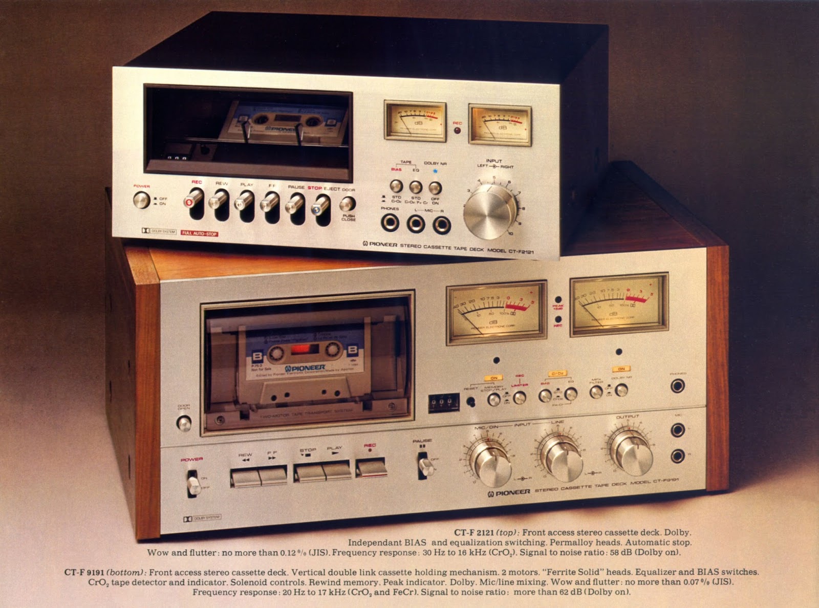 Golden Age Of Audio: Pioneer CT-F2121 And CT-F9191 Cassette Deck