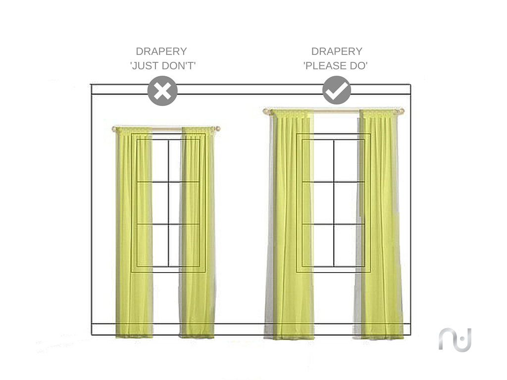 n dot interiors: How To: Hang Drapery