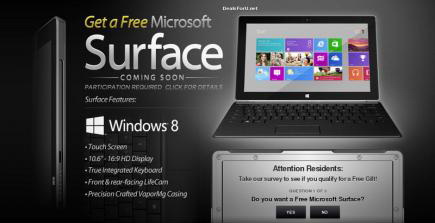 Get your free Microsoft Surface - Free Stuff