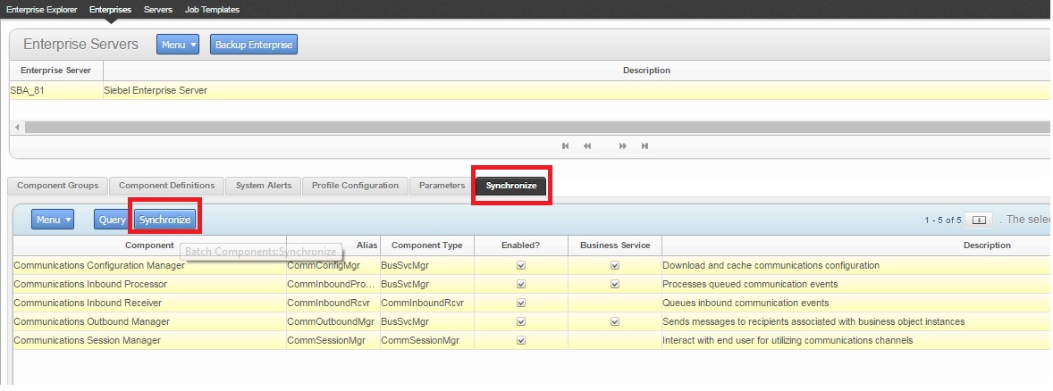 Siebel Foundation How To Enable Server Component In Siebel