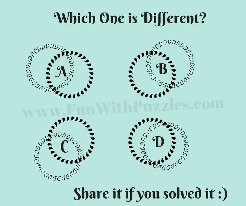 Observation Test: Spot the Odd One Out Picture Puzzle