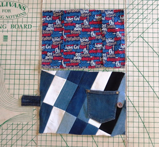 Creating my way to Success: Upcycled Denim Diary Cover Tutorial