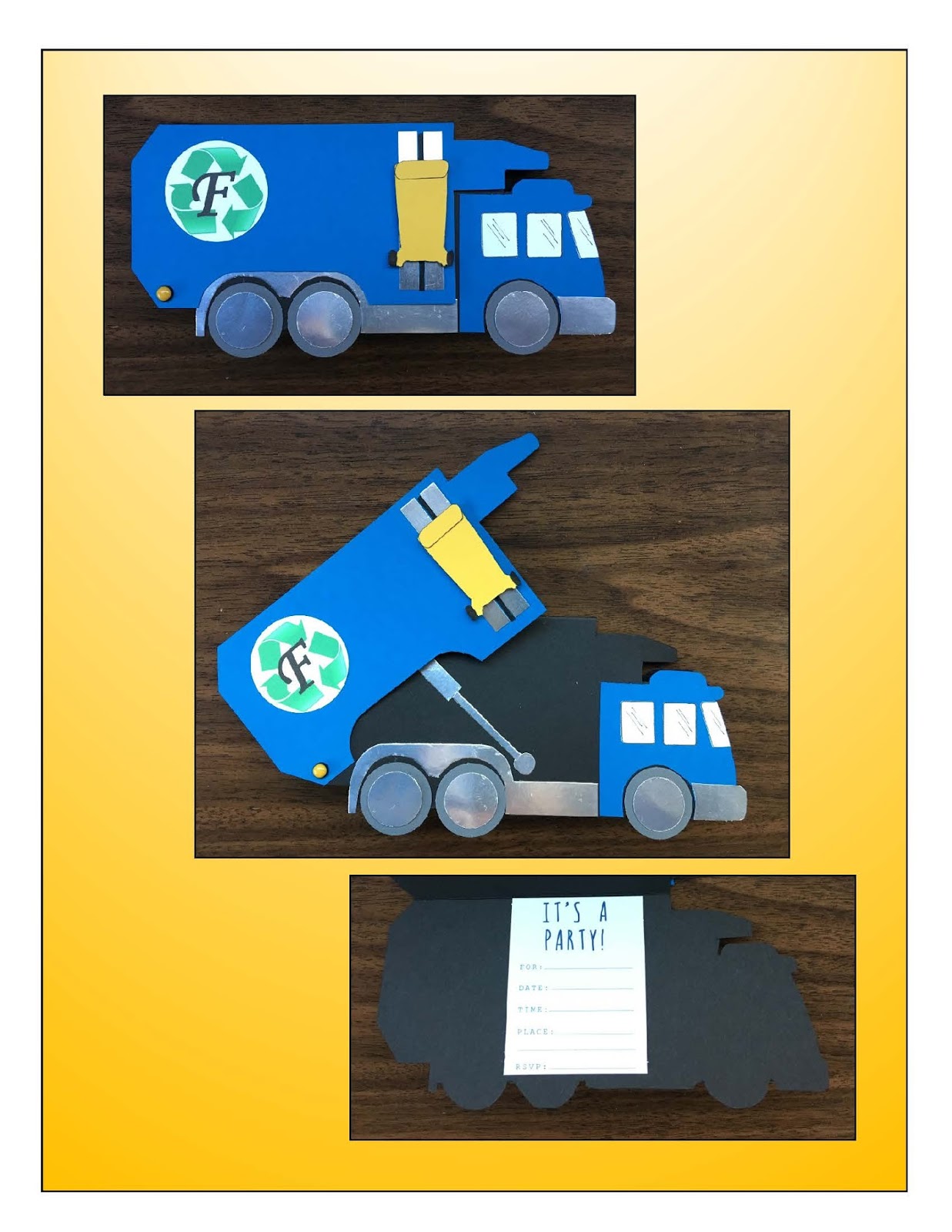 Cathy's Craft Room: Garbage Truck Card