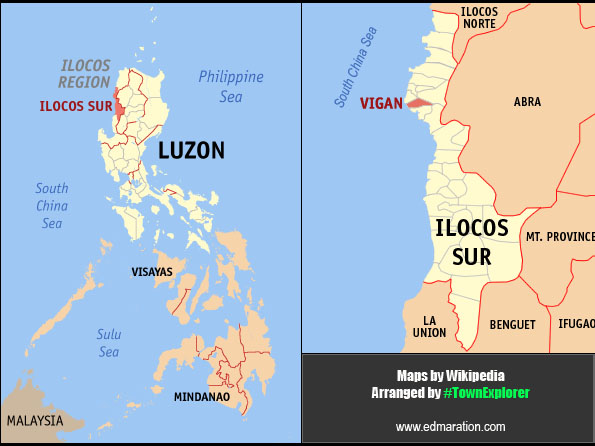 Philippines Map Vigan