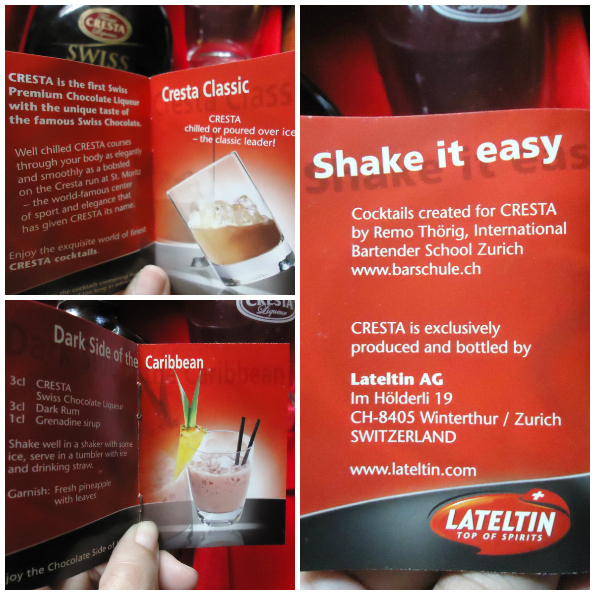 Chocosophy: Cresta Swiss Chocolate Liqueur