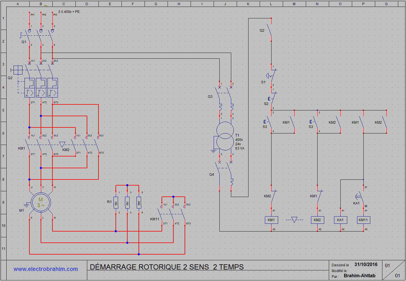 demarrage rotorique 2 sens 2 temps