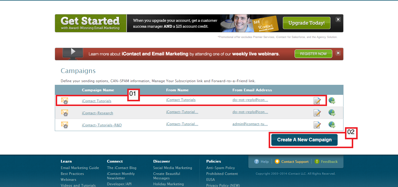 Changing The "From Name" And The "From Email Address" | iContact Tutorials