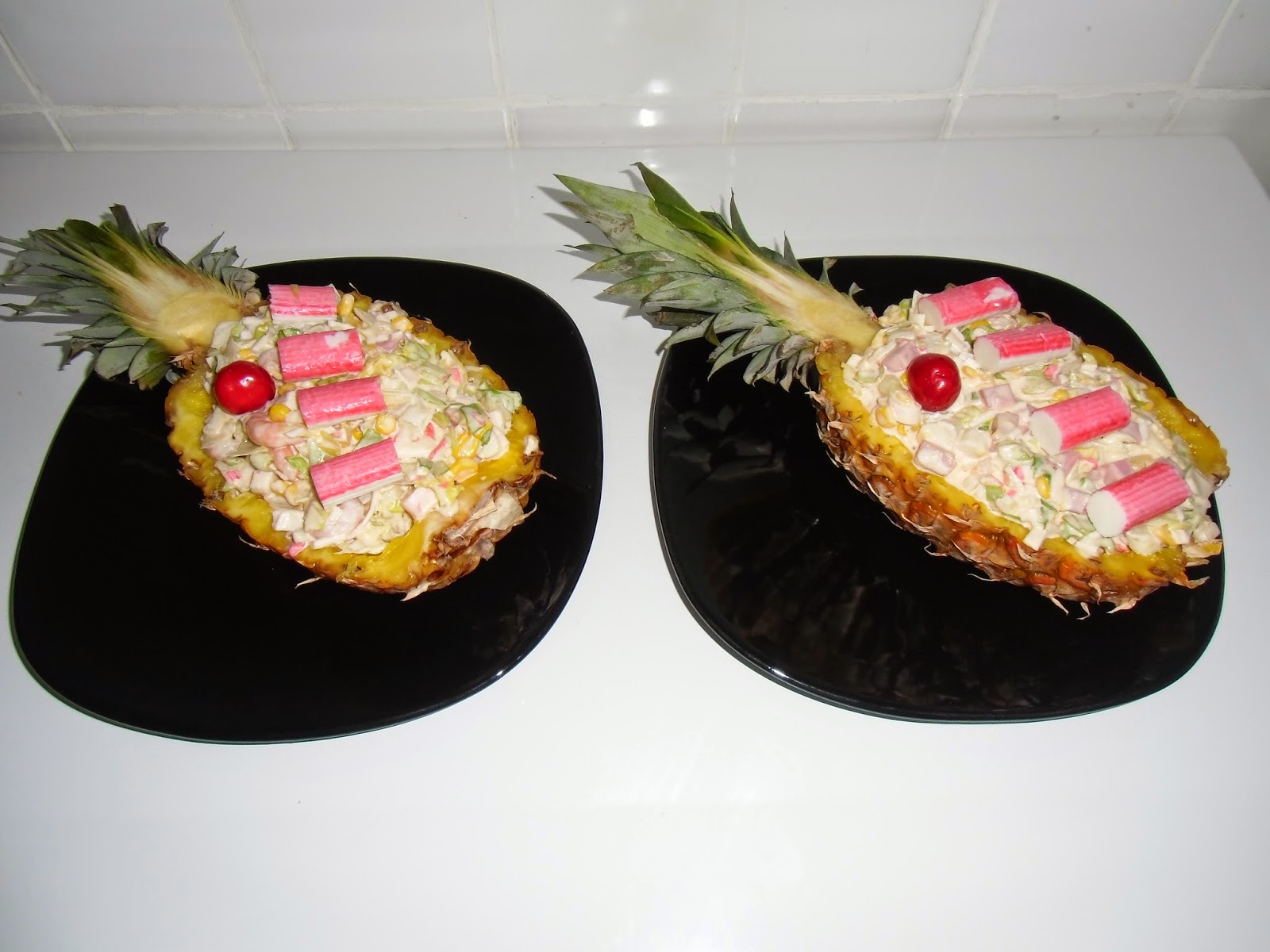 Mi Sartén: Piña rellena de marisco