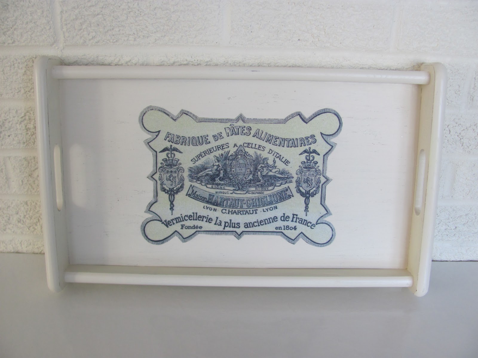 My Shabby Chateau: Decoupaged French Tray