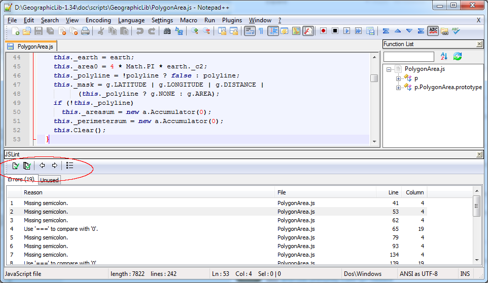 dominoc925: Offline method to check a Javascript file for coding errors