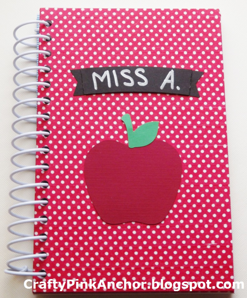 Crafty Pink Anchor: DIY Back to School Notebooks - eCraft DT Tuesday