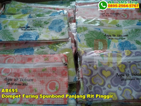 Dompet Furing Spunbond Panjang Rit Pinggir | Souvenir Pernikahan