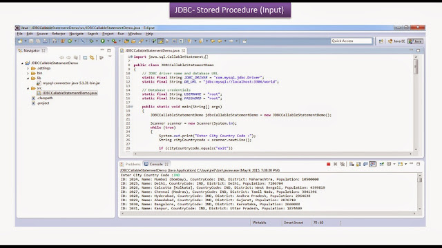 Java Ee Jdbc Callablestatement With Input Parameter Mysql
