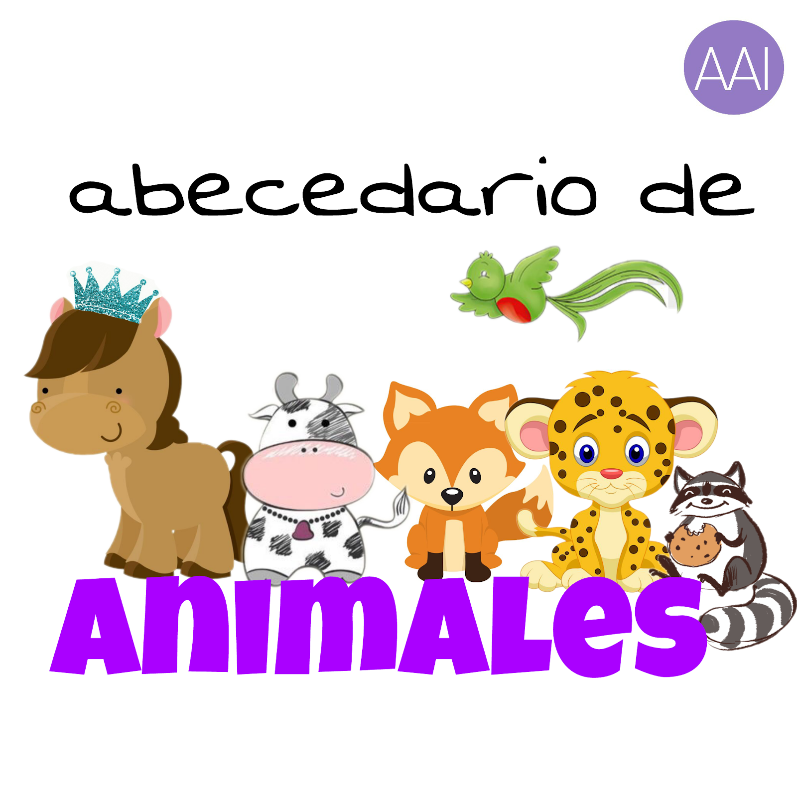 Abecedario Animales Formato Tarjetas Imprimibles | Letras