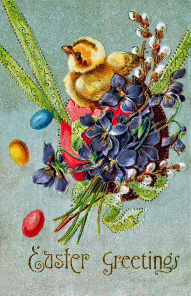 15 Colorful Vintage Easter Cards From the Early 20th Century ~ Vintage ...