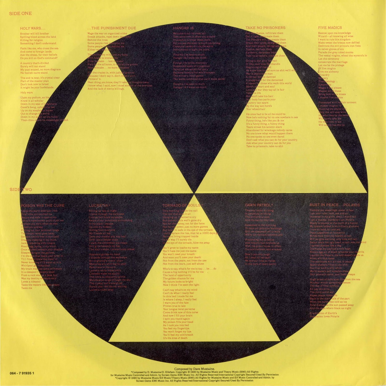 1990 Rust in Peace - Megadeth - Rockronología