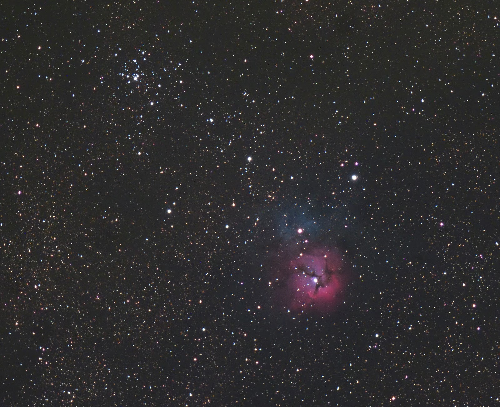The World of Astronomy: M20 - The Trifid Nebula 04-Jun-2017