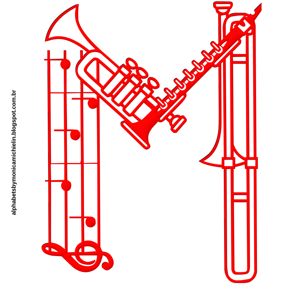 M. Michielin Alphabets: ALFABETO DE INSTRUMENTOS MUSICAIS PNG, MUSICAL ...