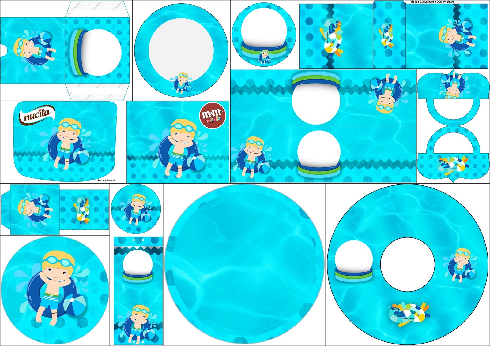 Blondie Boy Pool Party: Free Printable Candy Bar Labels. - Oh My Fiesta ...