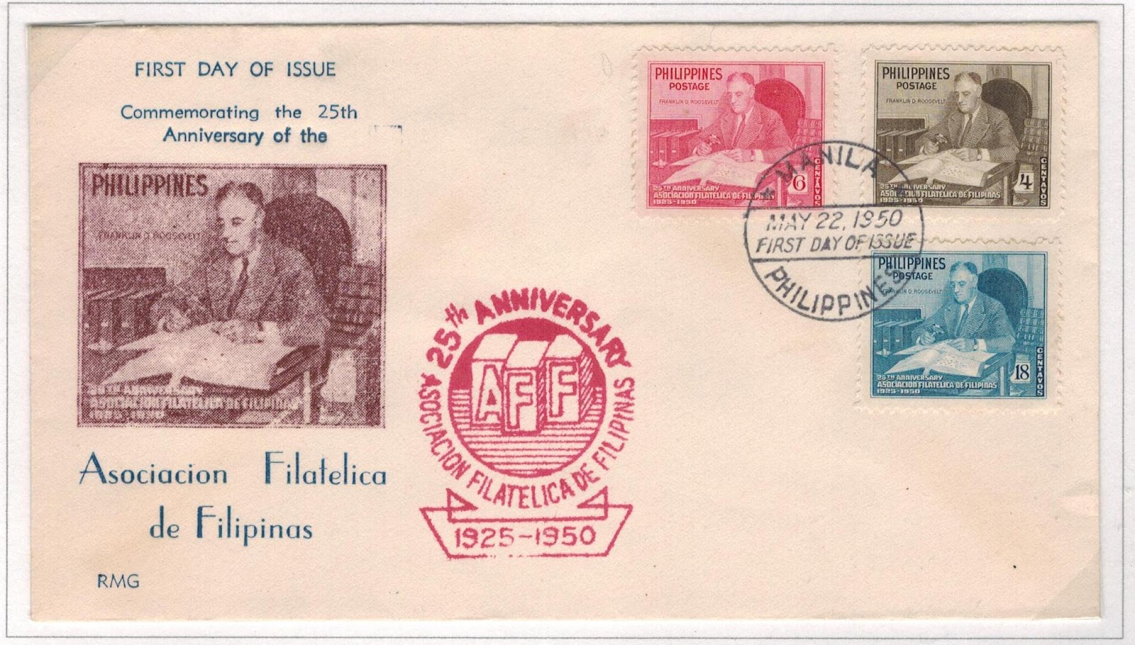 Philippine Republic Stamps : 1950 Asociacion Filatelica de Filipinas ...