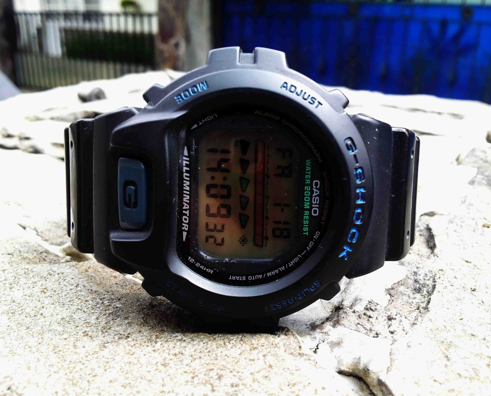 jam dan waktu: Gshock Dw-6600 Vintage G display