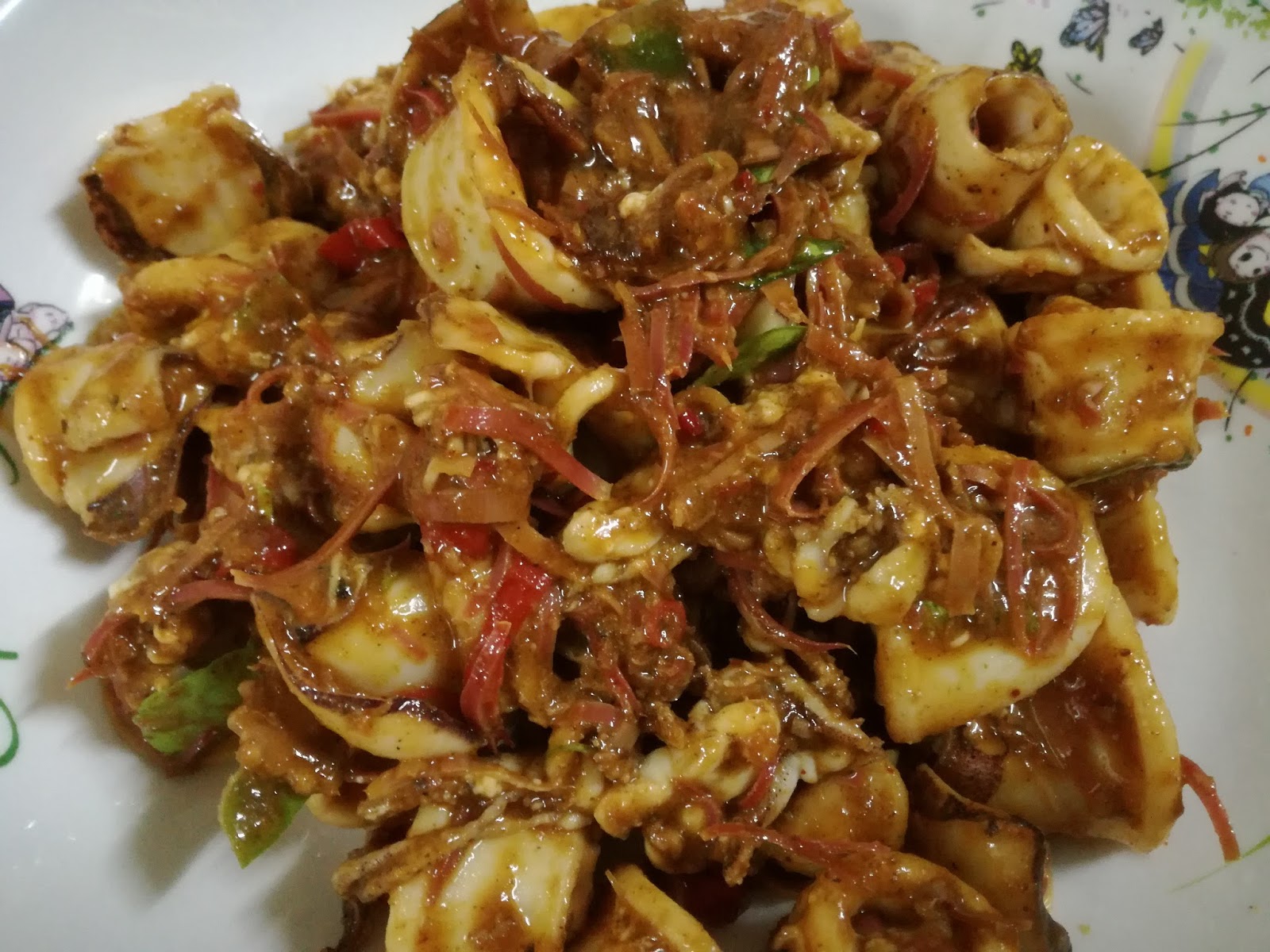 Enak Rasa Dari Dapur Kim: Fragrant Fried Cuttlefish