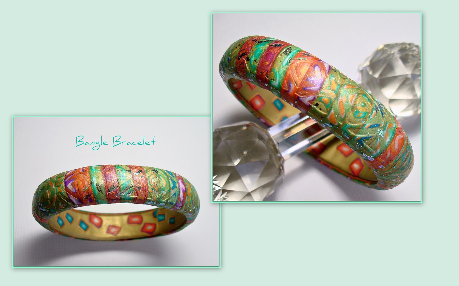 Beadazzle Me Polymer Jewelry: Polymer Clay Bangles inspired by Ca' d' Zan