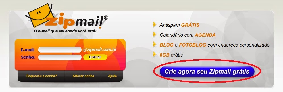 Como fazer email zipmail grátis