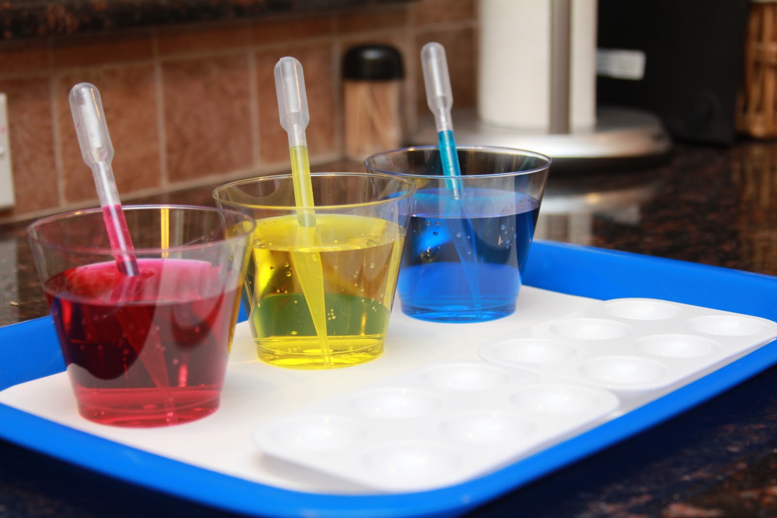 Zayit and Ziva: Fun With Colored Water