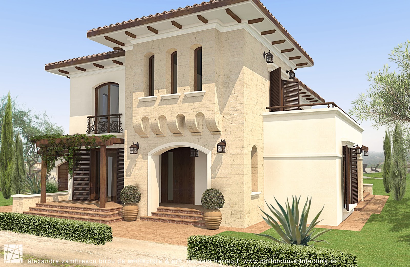 CASA MEDITERANEEANA STIL SPANIOL, IN CONSTANTA - AZSTUDIO