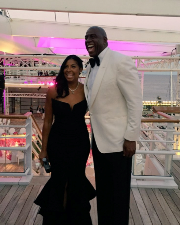 Magic Johnson and wife celebrate 25th wedding anniversary in Monaco
