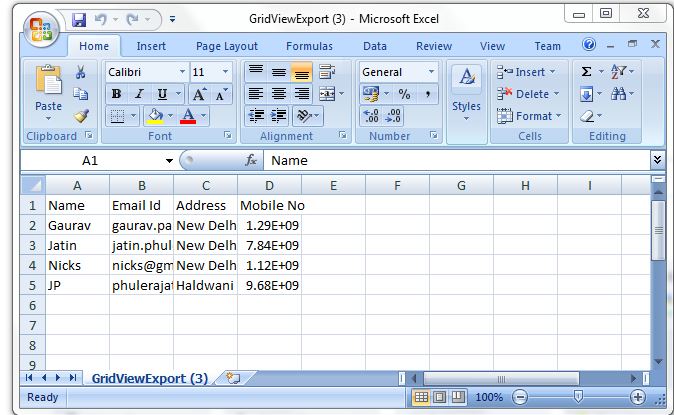 Export Gridview To Csv File ~ Guruji Point Code You Want To Write