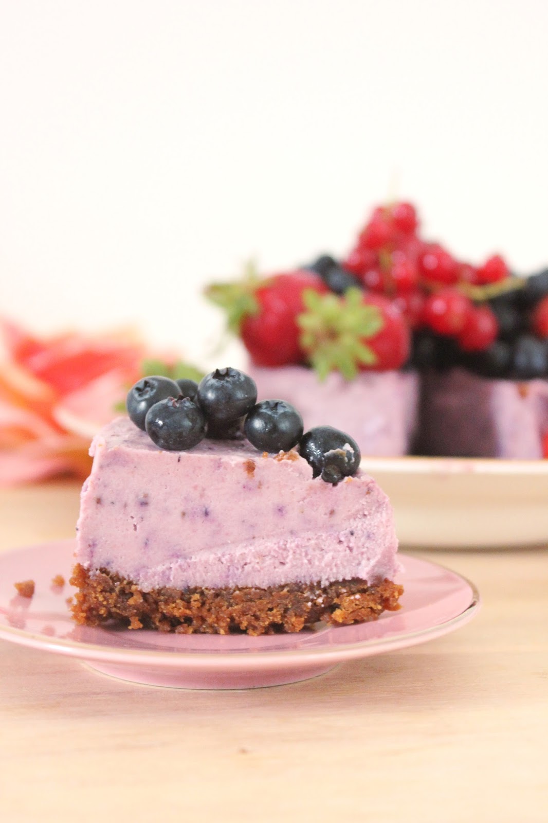 Cheesecake vegan aux fruits rouges