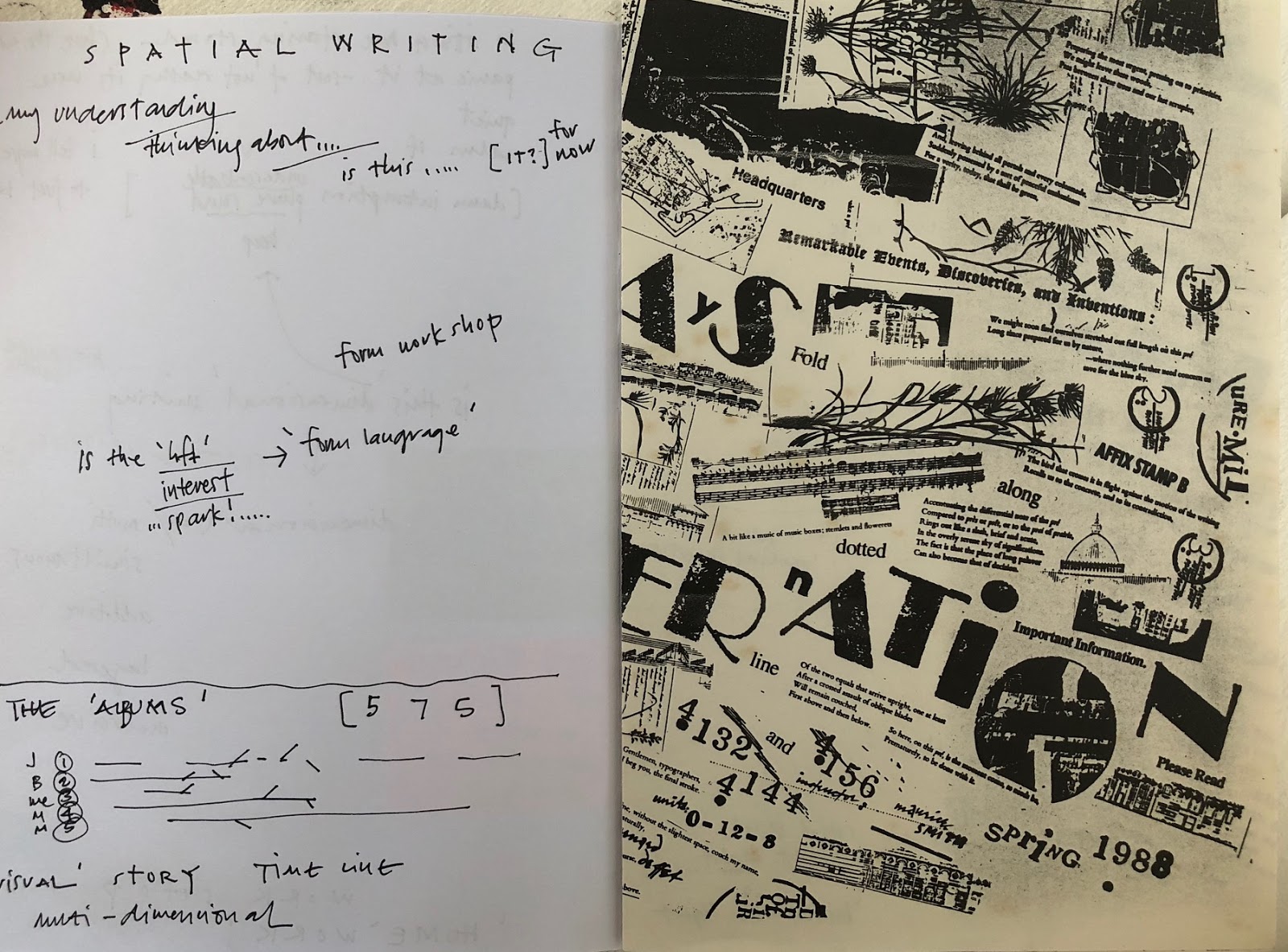 Documenting Week 2 - Visual Poetry process