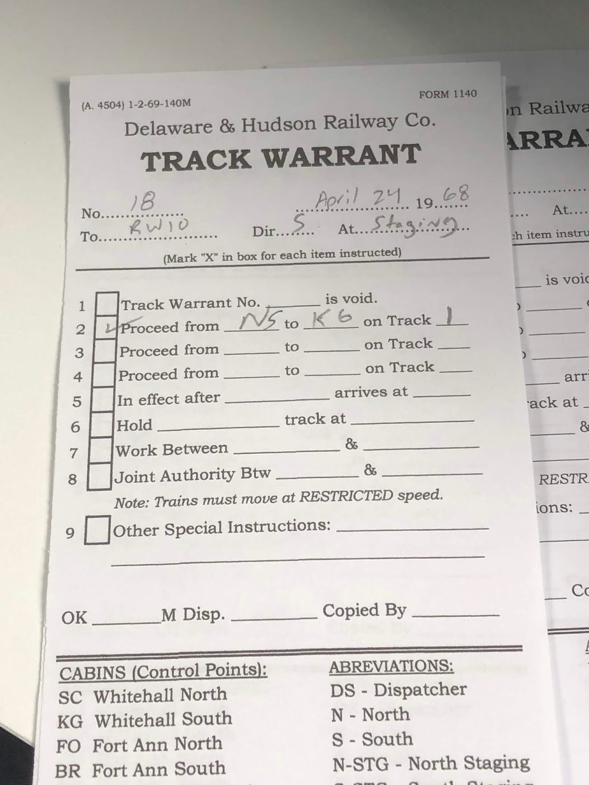 The Virginia Midland HO Railroad Blog: An Ops session yesterday on a D ...