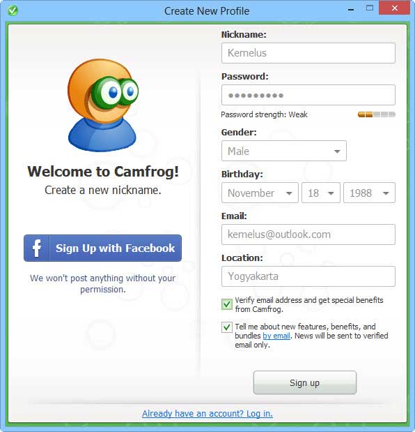 Cara menggunakan camfrog video chat - bbklop