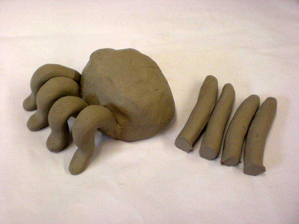 Oogly: Big Hairy Spider Made from Clay