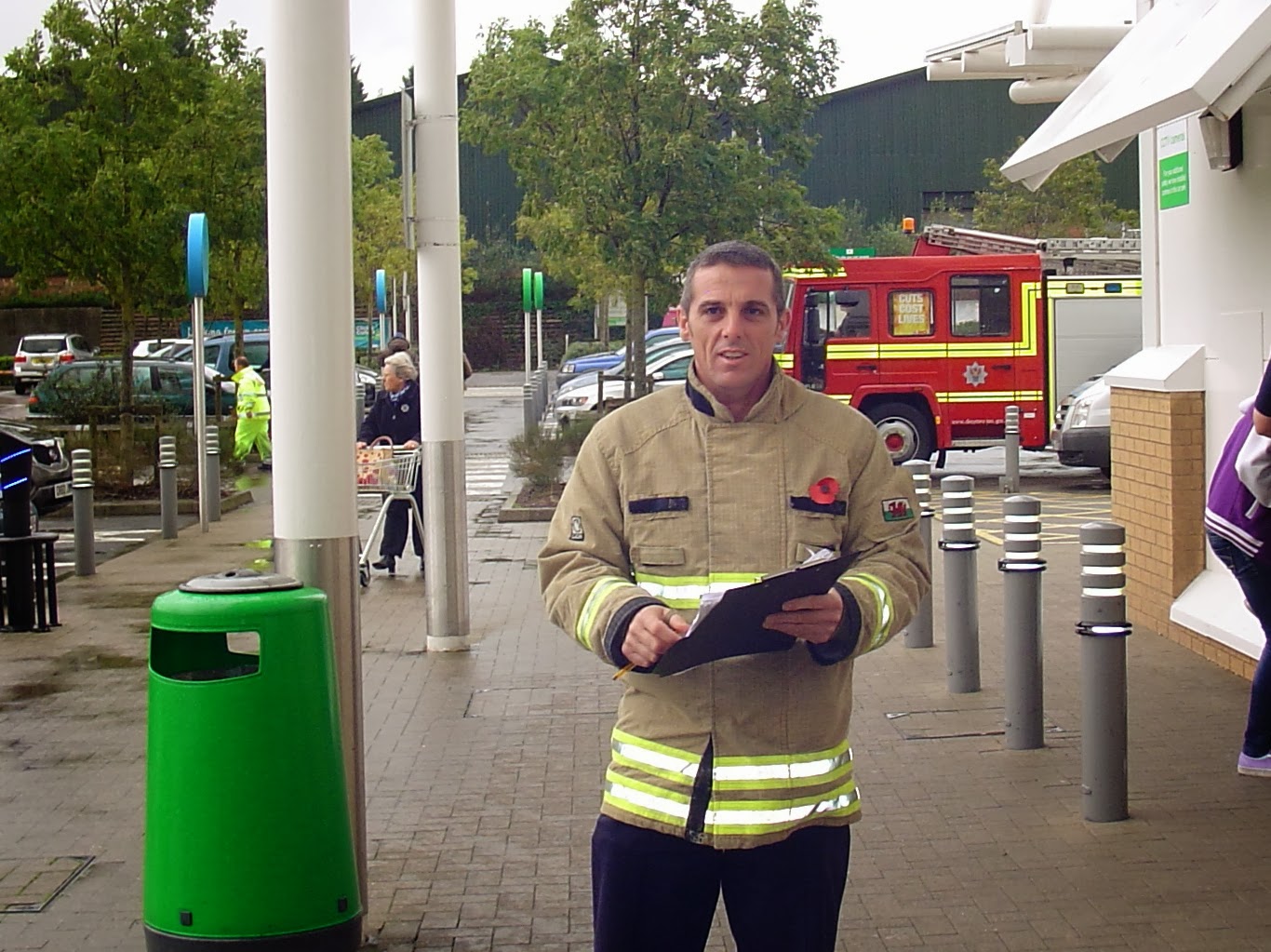 Save Blaina Fire Station: Blaina Fire Crew in Action at Asdas, Brynmawr