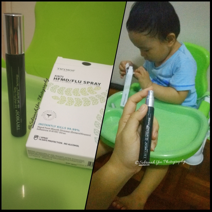 THYMOS Anti-HFMD/FLU Spray Review Malaysia - Sebrinah Yeo