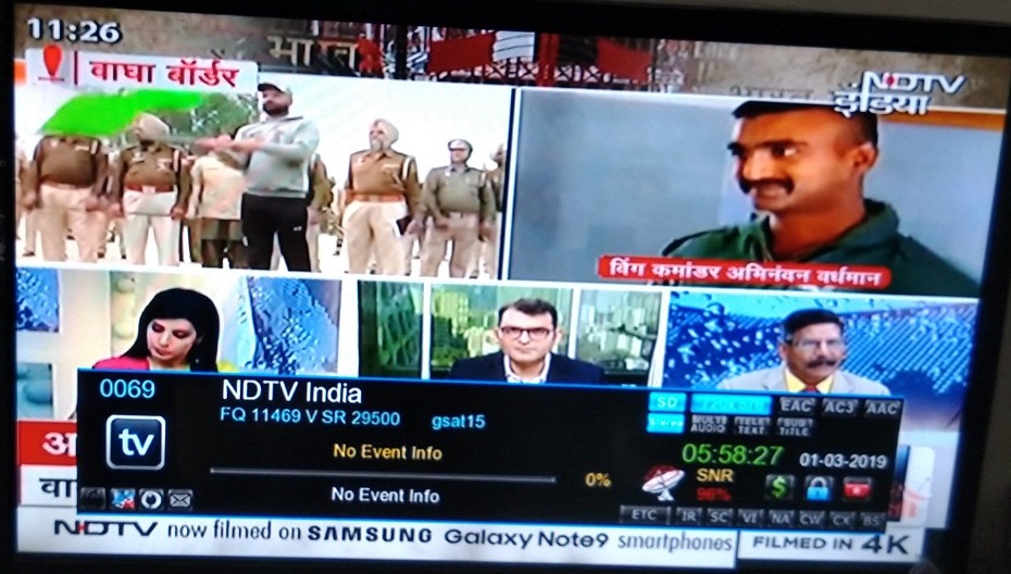 NDTV India Hindi News is available on Channel Number 49 | FreeDish
