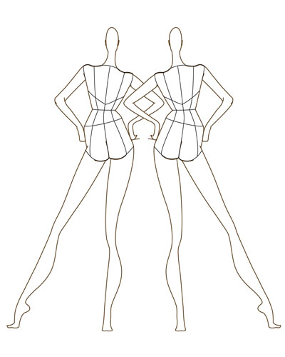 The Fashionation Club -: Moldes para croqui de moda