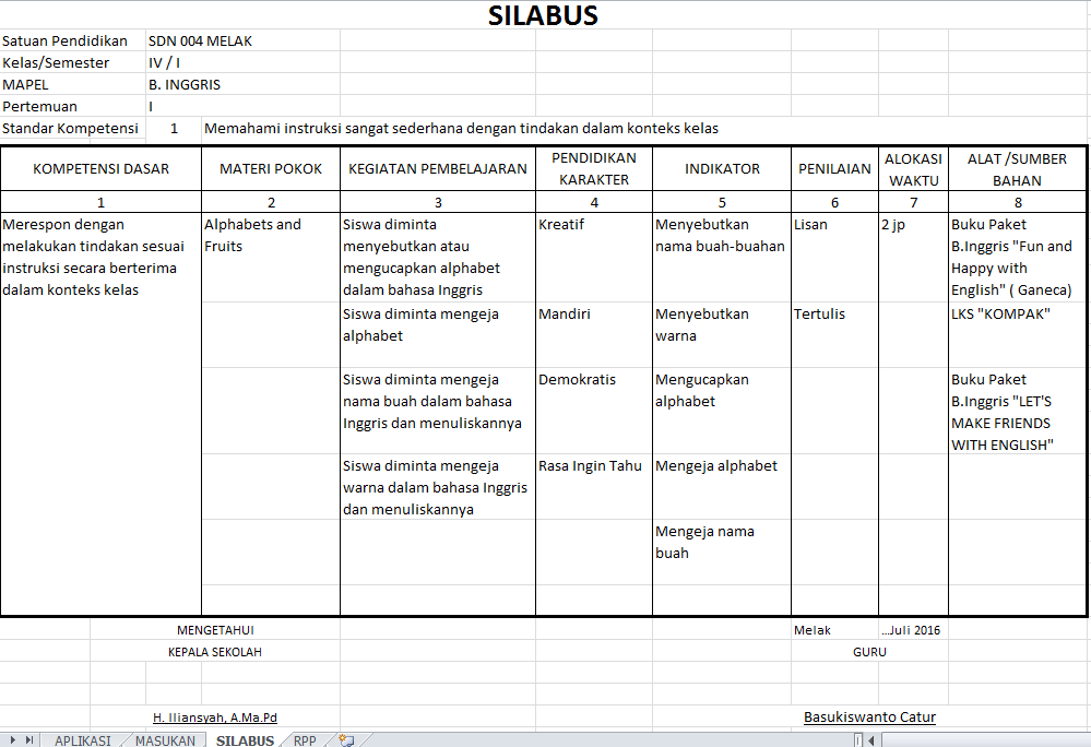 Aplikasi Pembuatan RPP Silabus Otomatis TP. 2016/2017 - Cendekiapedia
