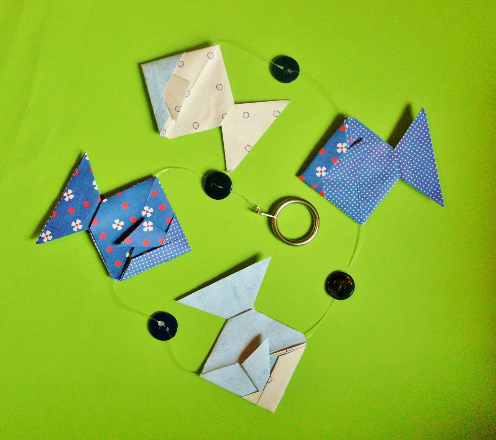 JewelOri: **NEW** Origami Fish Mobile Kit - as PDFs!