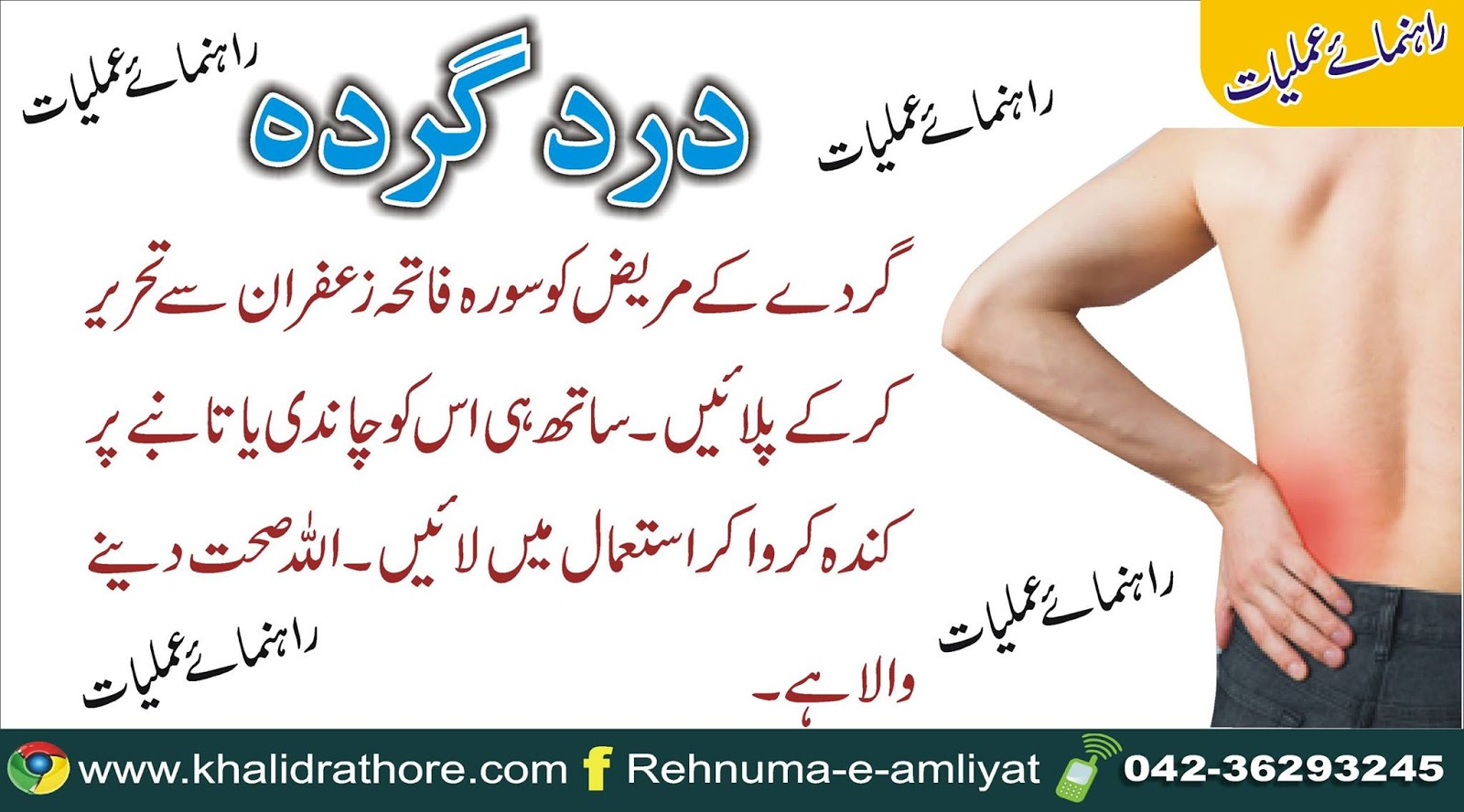 Rehnuma-e-Amliat: Kidney Pain Solution