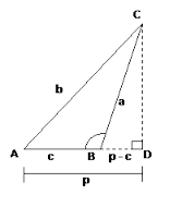 Formula dalam Geometri: Garis Proyeksi pada Segitiga