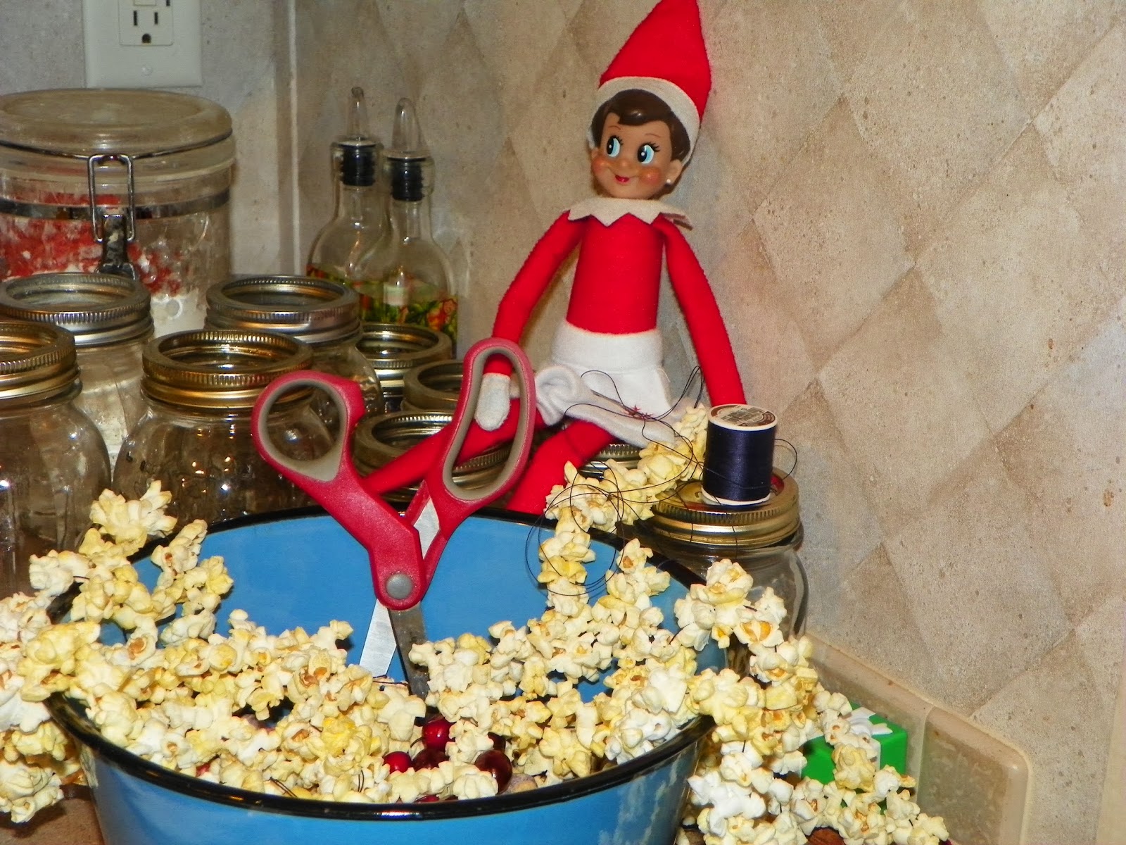 G.R.A.C.E. - God's Riches at Christ's Expense: Elf on the Shelf ~ Popcorn?